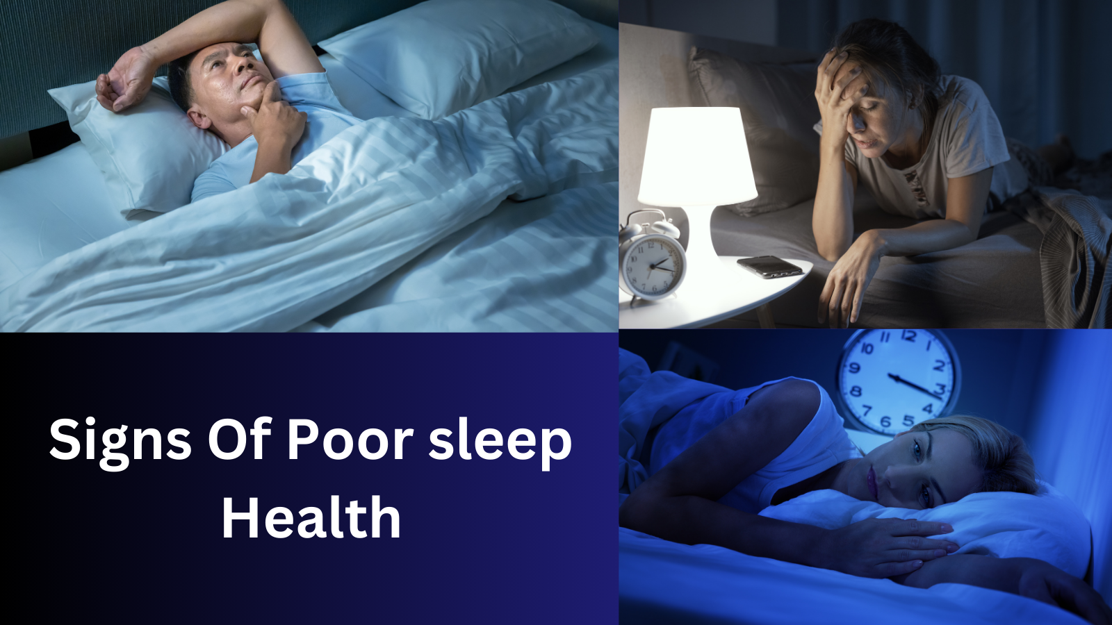 Signs Of Poor Sleep Health: What Your Body Tells You - sleep center